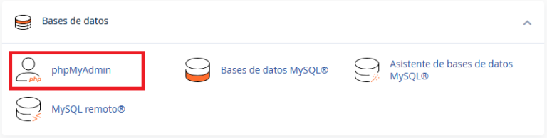 Mysql Guía Para Ingresar A Phpmyadmin Desde Cpanel Blog Databyte